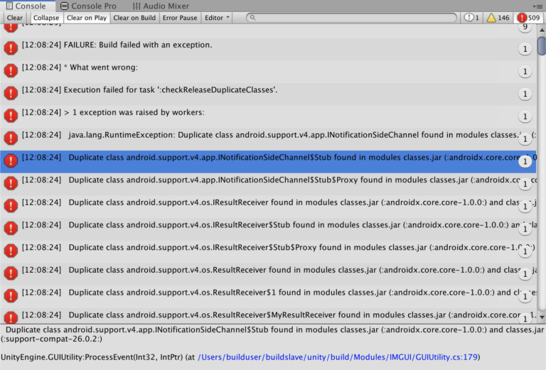 Duplicate class android.support.v4.app.XXX found in modules classes.jar ... Duplicate class android.support.v4.app.XXX found in modules classes.jar ...